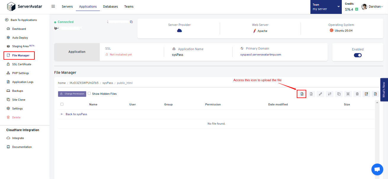 Install And Setup Syspass Password Manager On Cloud Using Serveravatar