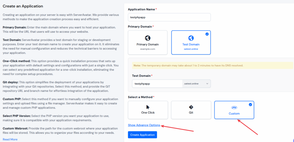 Install & Host PHP Application in One Click | ServerAvatar