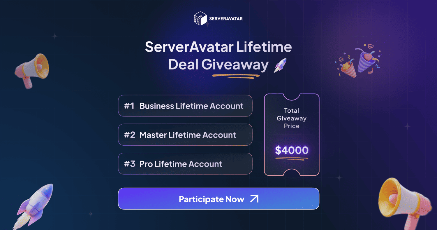 Lifetime Deal Giveaway | PHP & Node.js Hosting Management Panel | ServerAvatar
